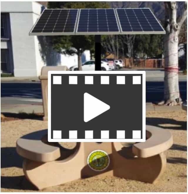 ShadeCharger solar picnic table