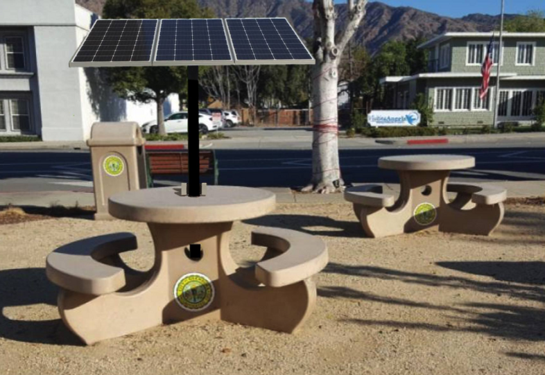 ShadeCharger solar picnic table