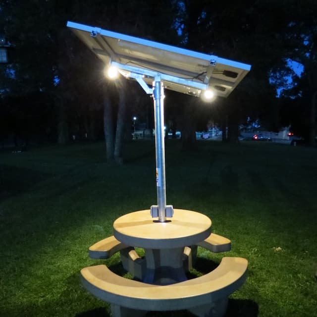 ShadeCharger solar picnic table